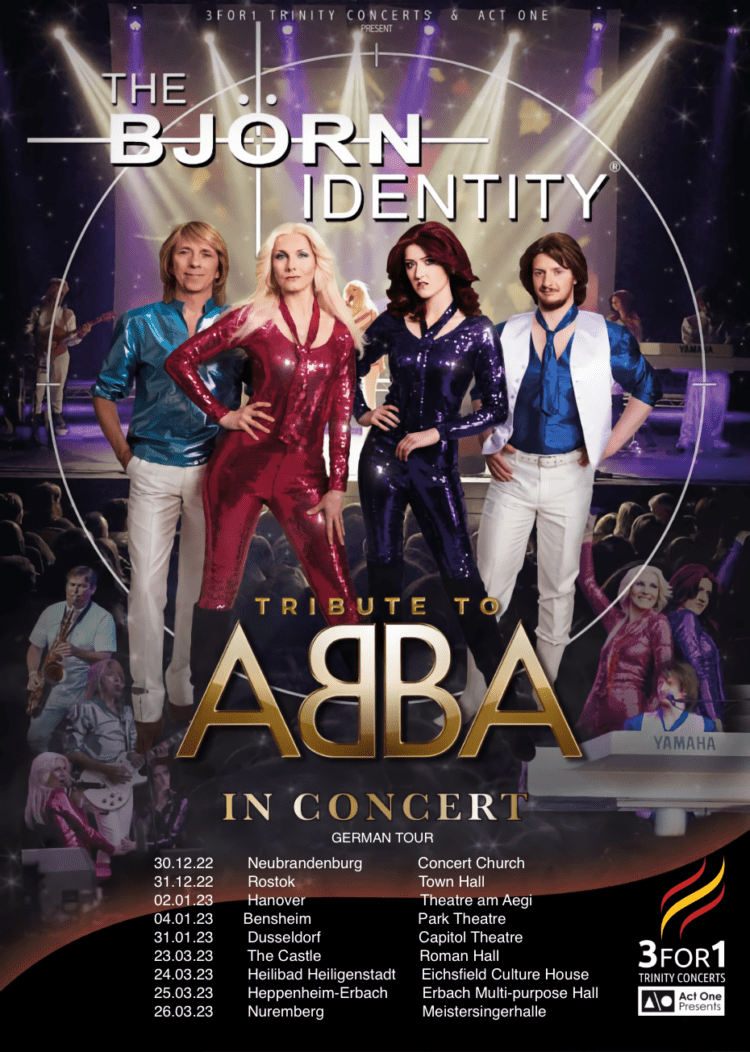 ABBA - The Bjorn Identity Europe show tickets in Germany & Austria ...